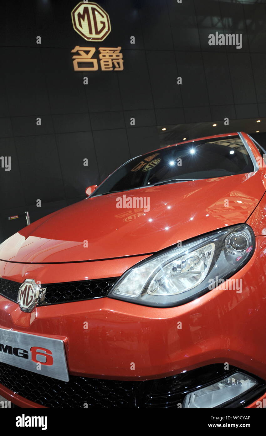 A SAIC (Shanghai Automotive Industry Corporation (Group)) MG6 is seen ...