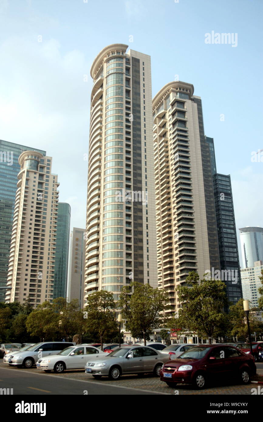 --FILE--View of the high-end residential apartment buildings of Tomson ...