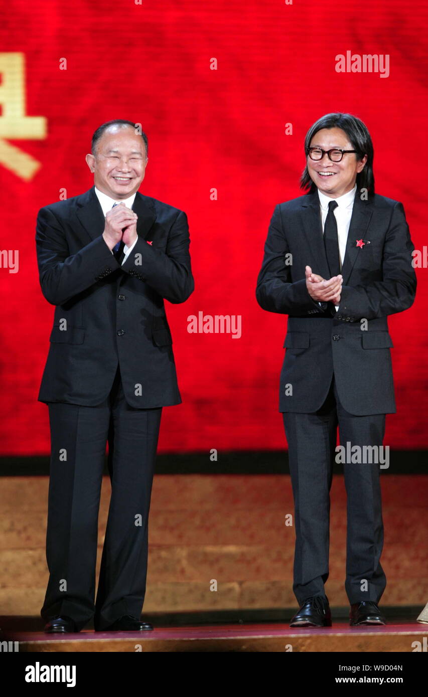 Hong Kong film director Peter Chan, right, and Hollywood film director ...