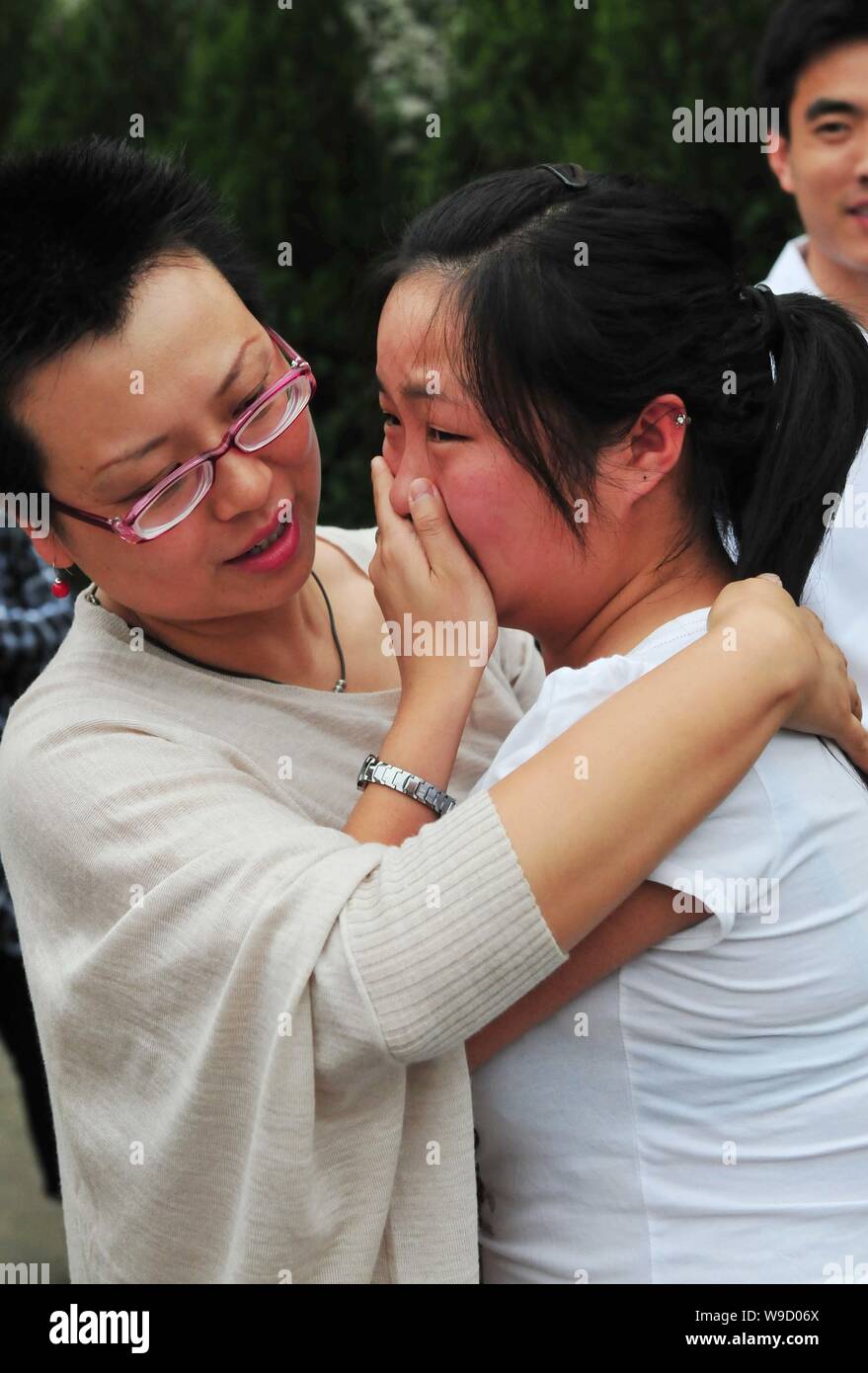 Crying College Student