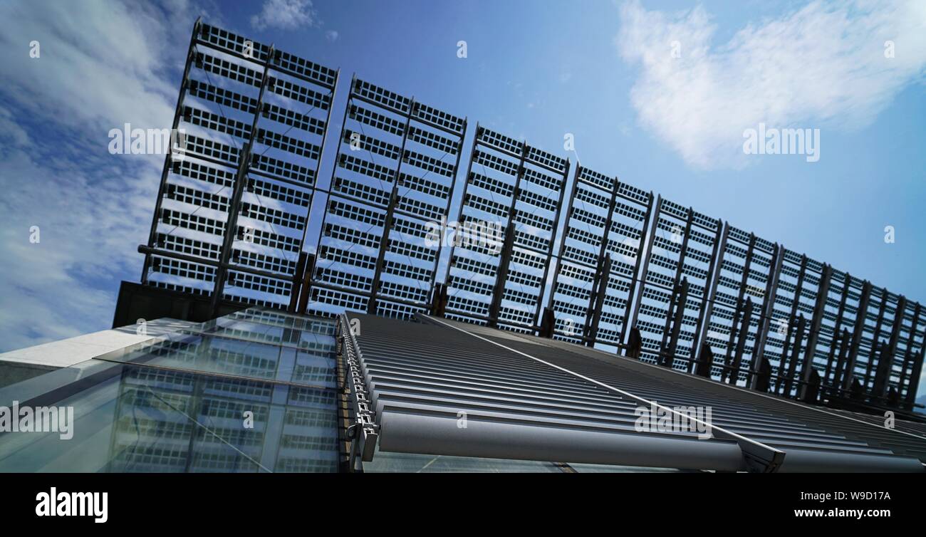 The roof of the MUSE (with its solar panels) the Science Museum of ...
