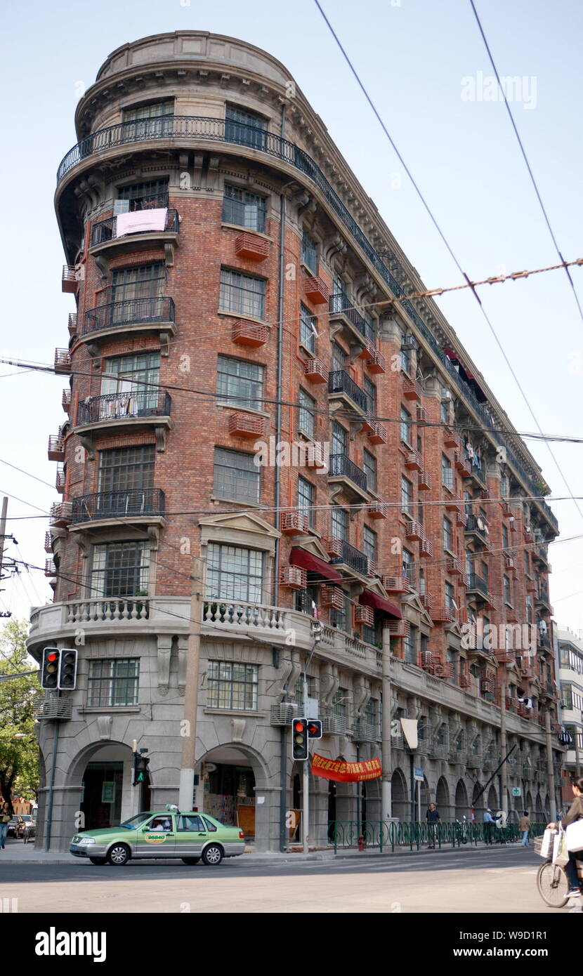 View of Wukang Building, formerly called Normandie Apartment building ...