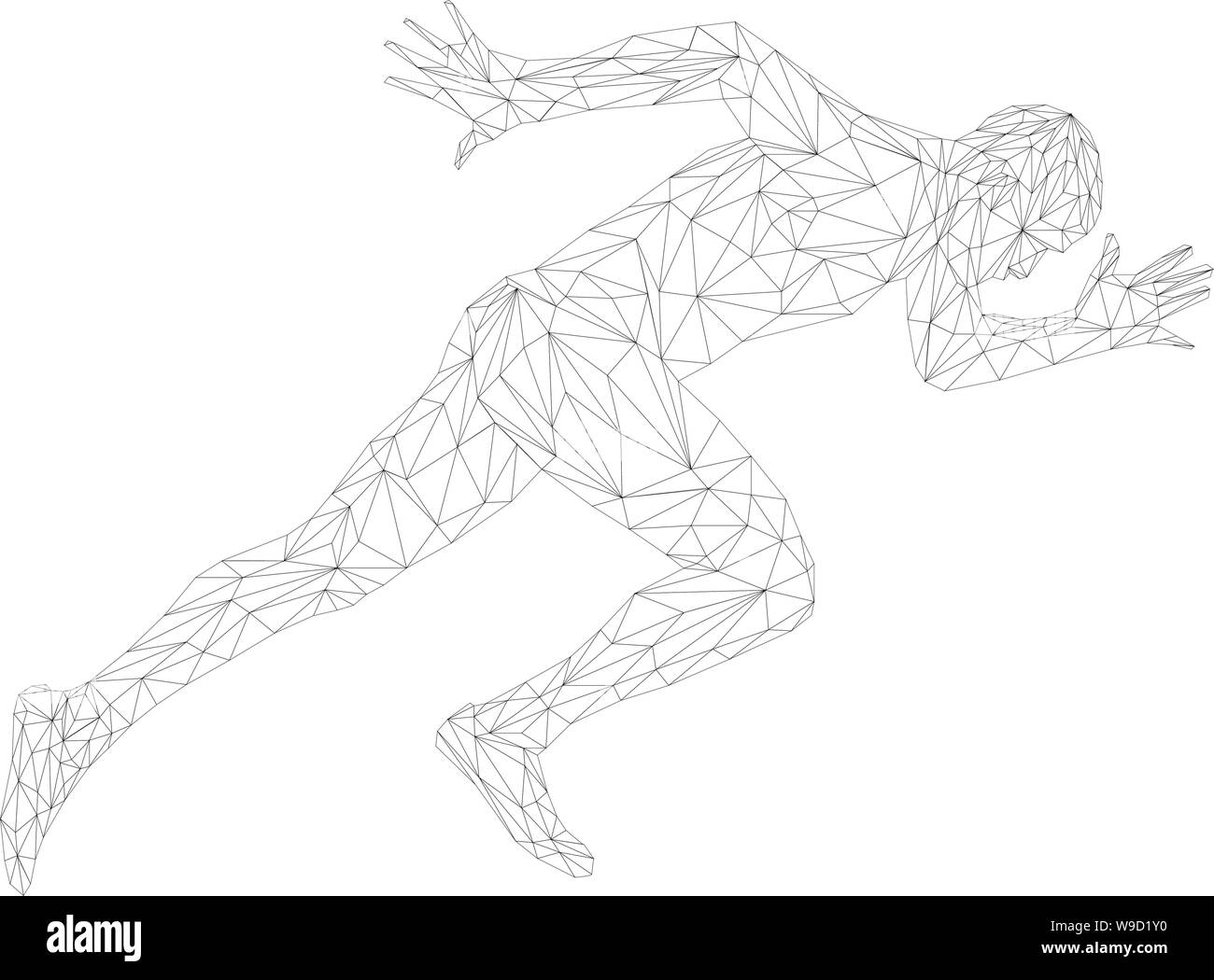 Man start block Stock Vector Images - Alamy