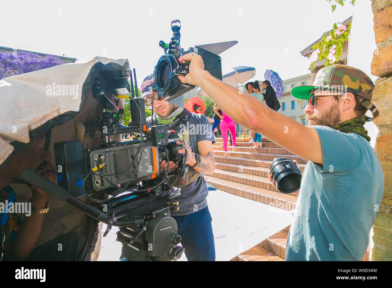 Johannesburg, South Africa - October 09 2018: Behind the scenes of a ...