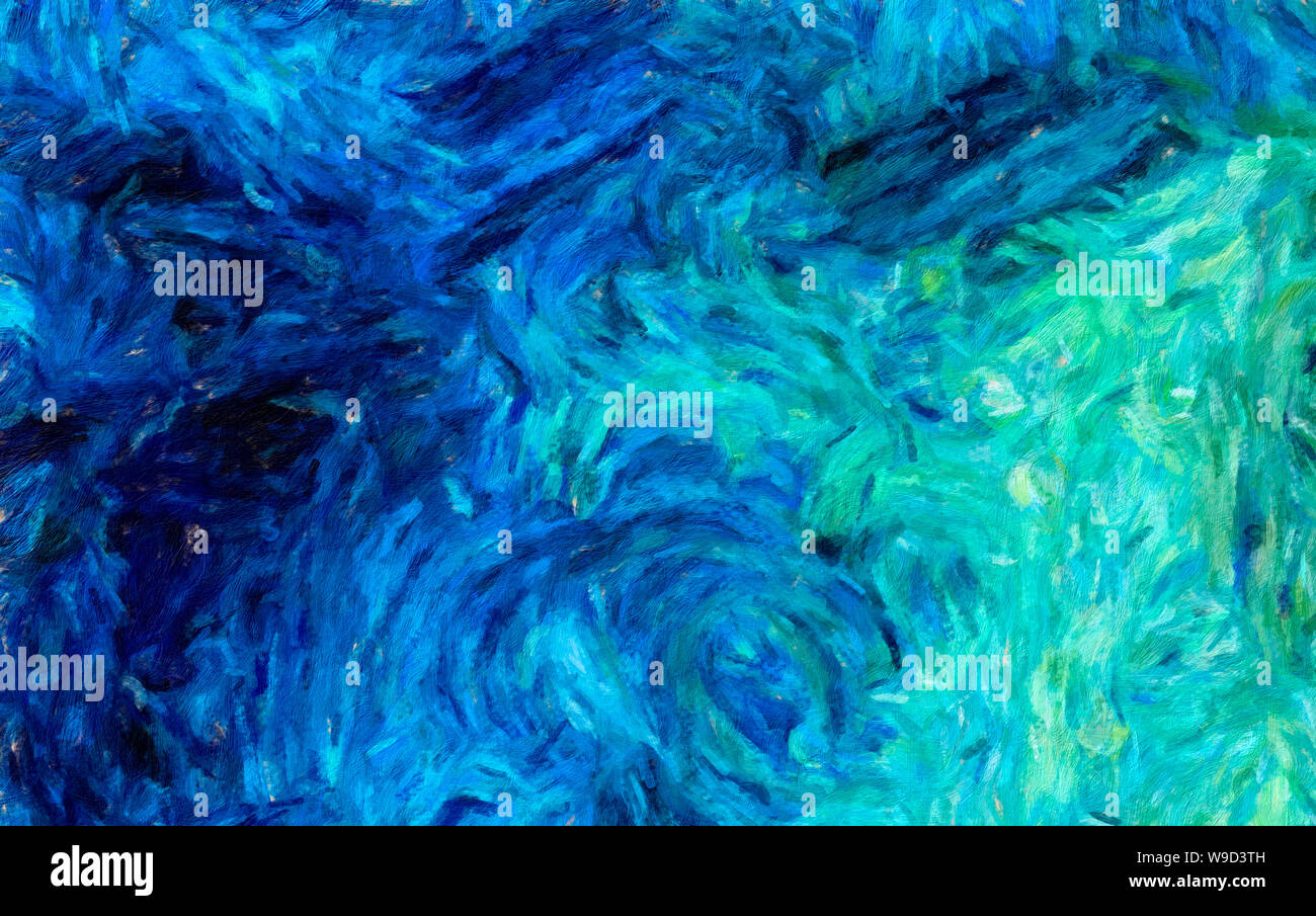 Abstract texture background. Digital painting in Vincent Van Gogh style ...