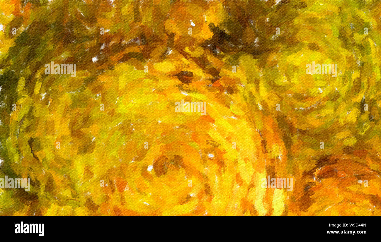 Abstract texture background. Digital painting in Vincent Van Gogh style ...