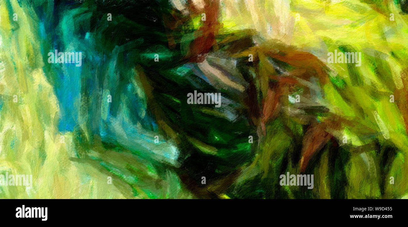 Abstract texture background. Digital painting in Vincent Van Gogh style ...