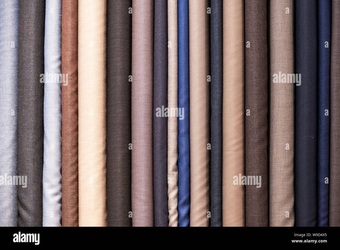 Suit textiles and fabrics at a tailor Stock Photo - Alamy
