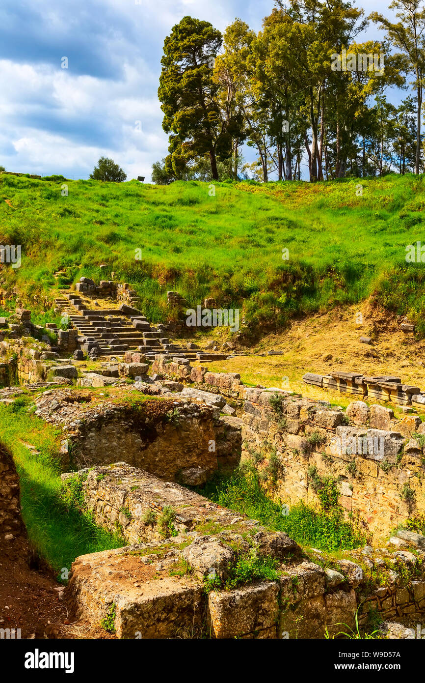 Sparta, Greece Ancient ruins remains in Peloponnese Stock Photo - Alamy