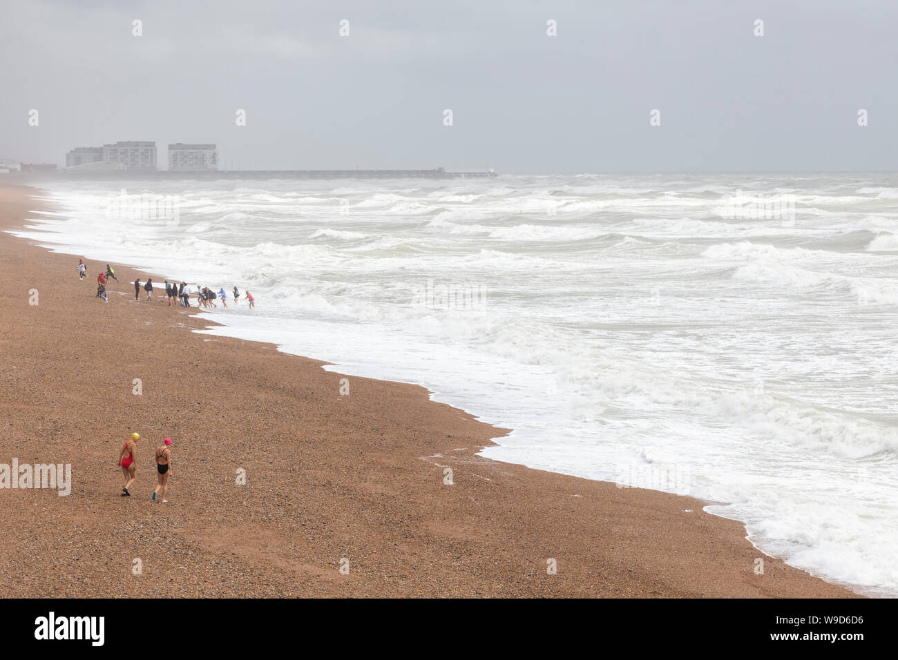 Brighton beach swimmers hi-res stock photography and images - Alamy