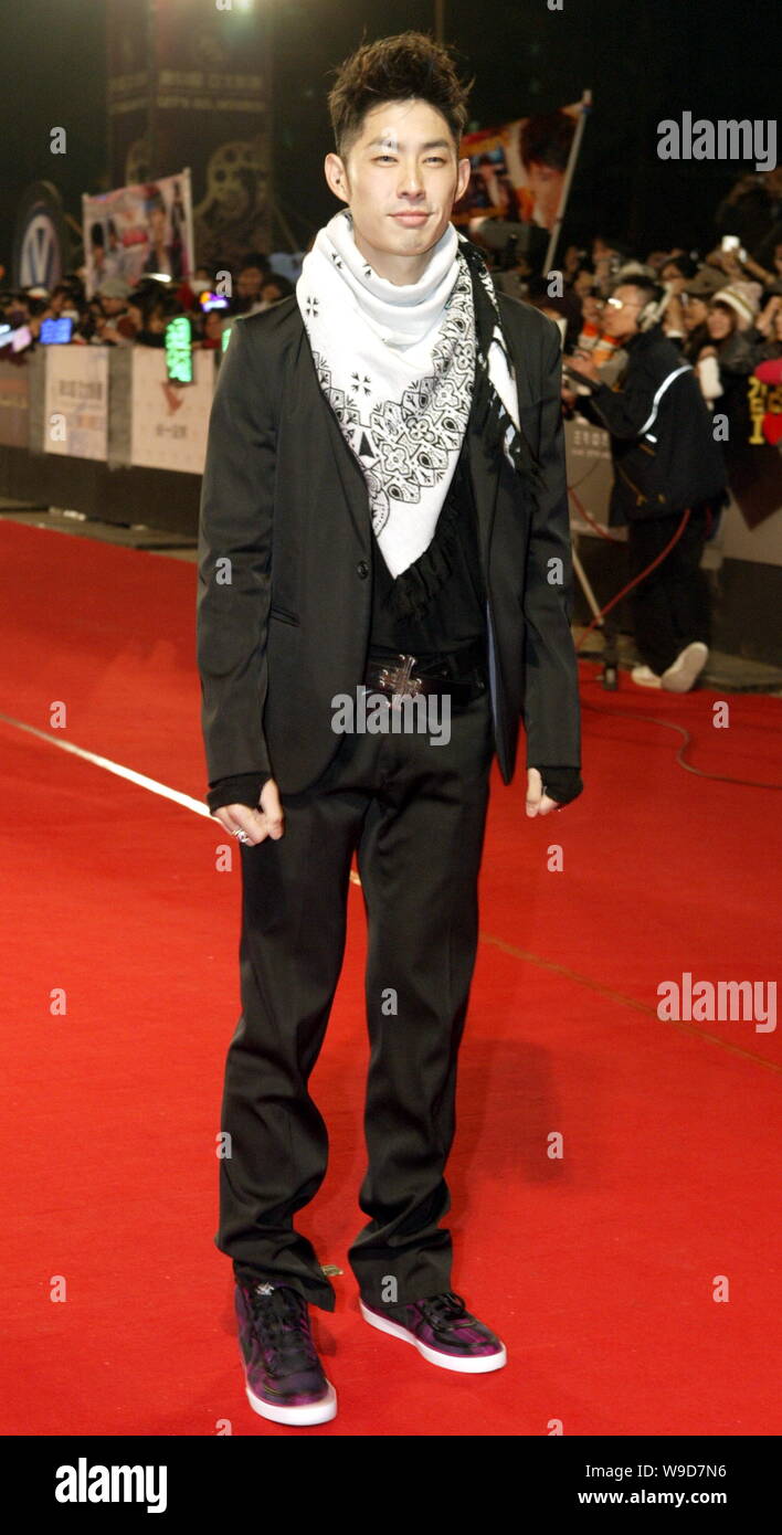 Taiwanese singer Vanness Wu is seen at the red carpet ceremony of the ...