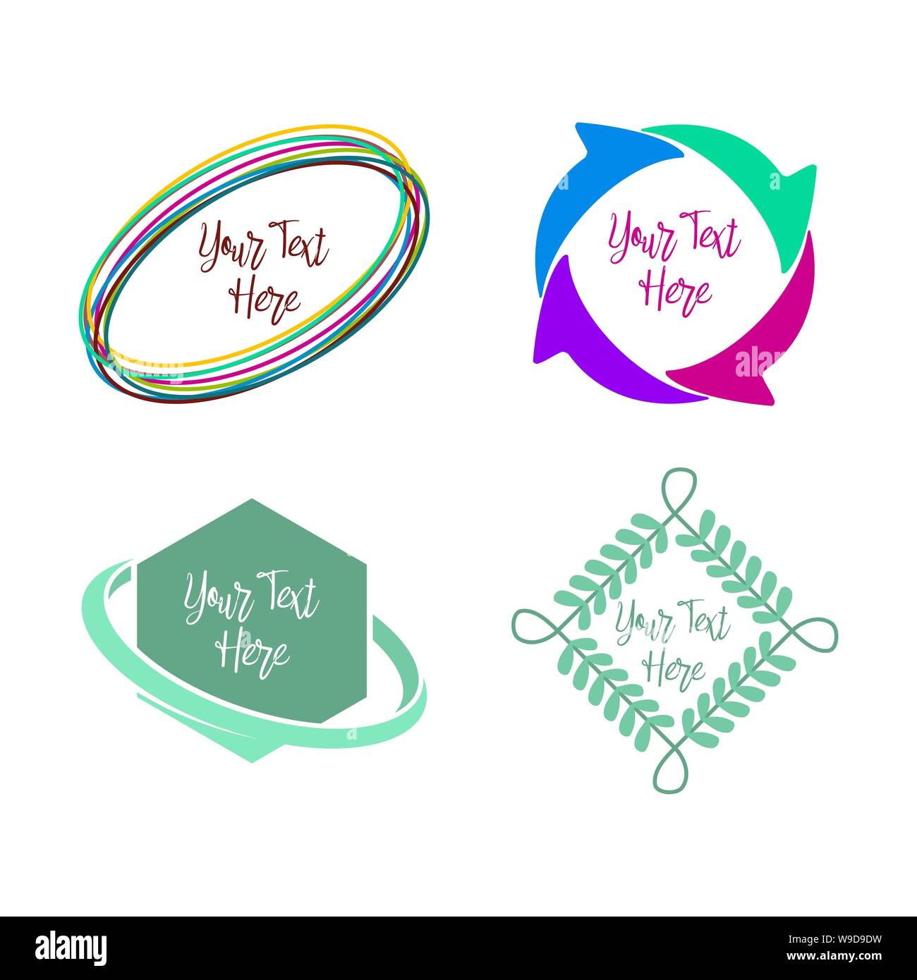 Lap circle logo Stock Vector Images - Alamy