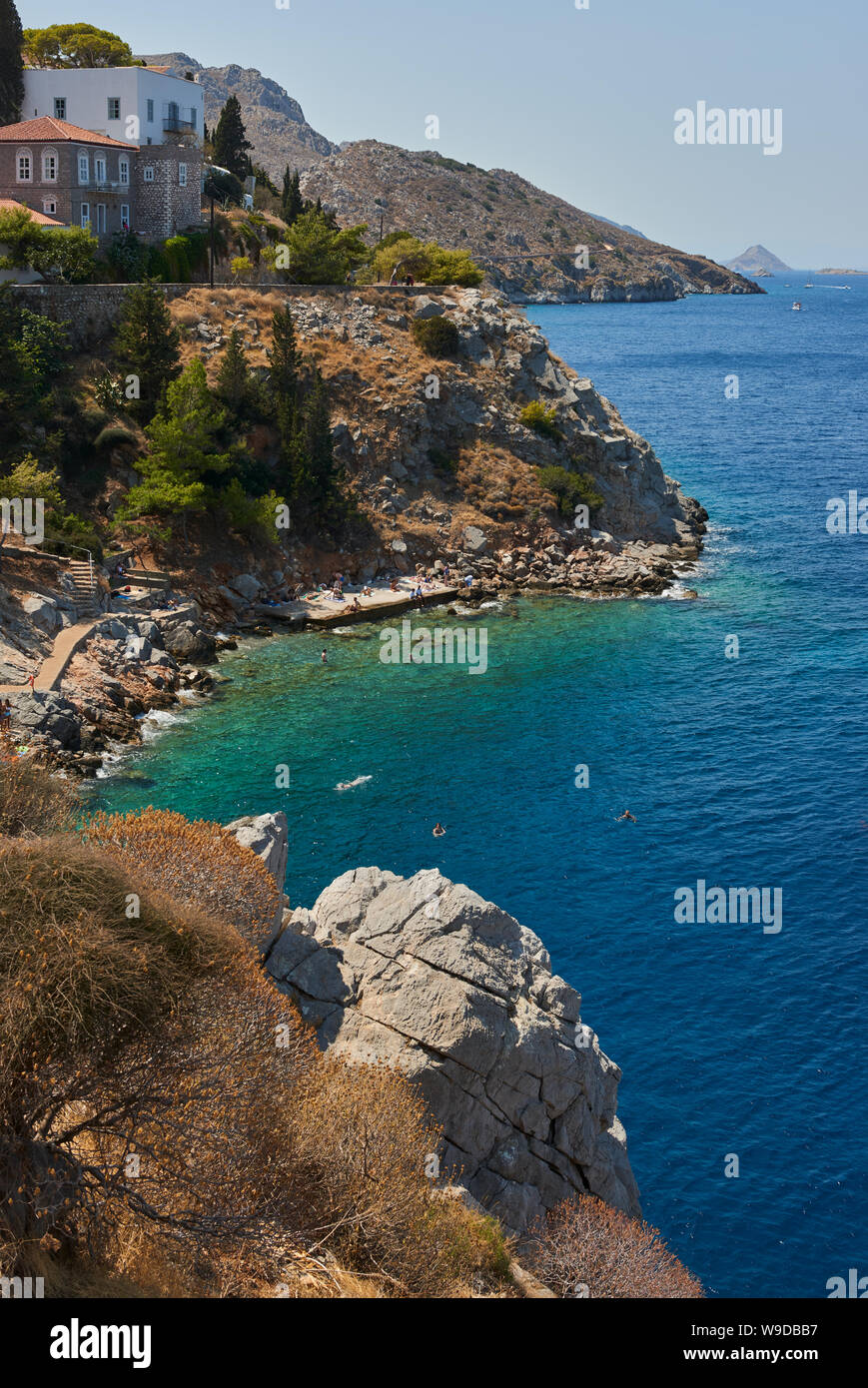 Avlaki beach hydra hi-res stock photography and images - Alamy