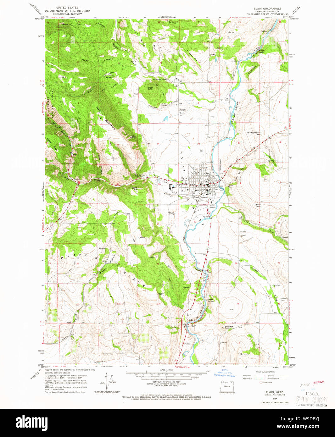 Map of elgin hi-res stock photography and images - Alamy