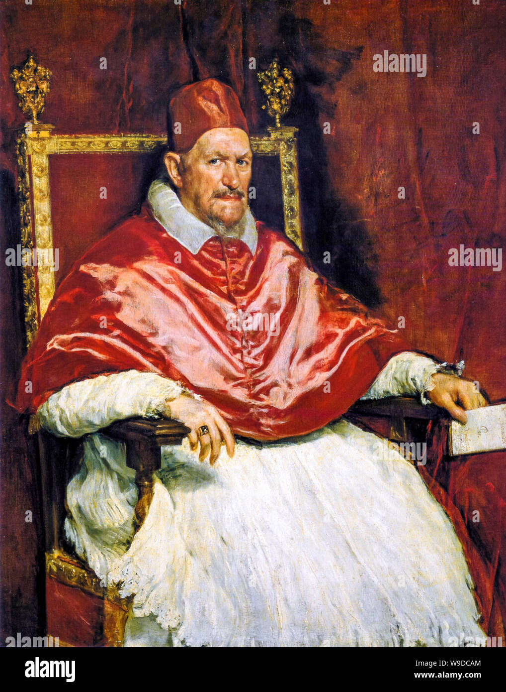 Diego Velázquez, portrait painting, Pope Innocent X (1574-1655), circa ...