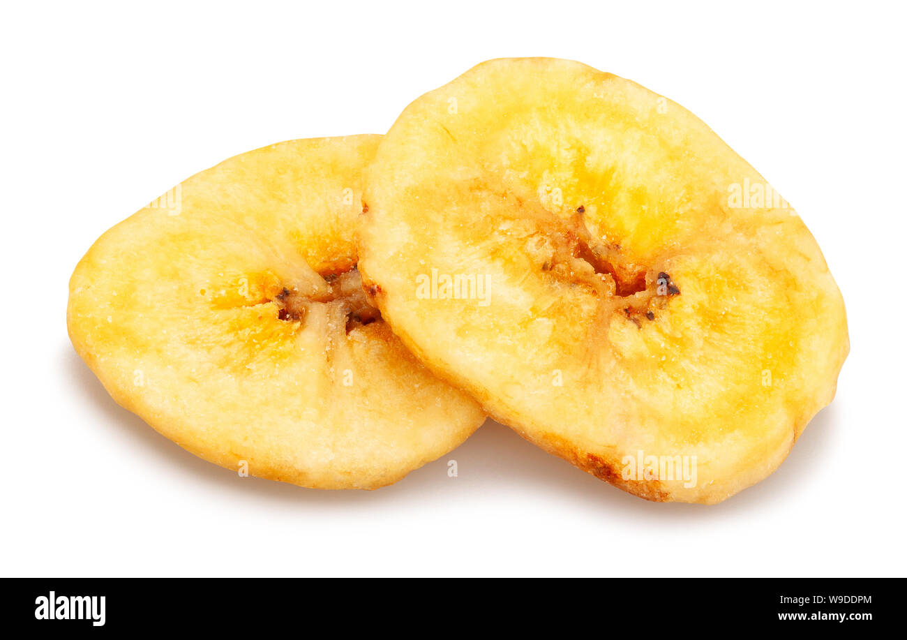 Banana chips dried fruit Cut Out Stock Images & Pictures - Alamy