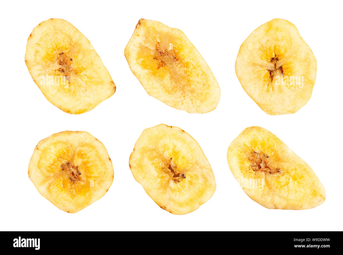 Banana chips dried fruit Cut Out Stock Images & Pictures - Alamy