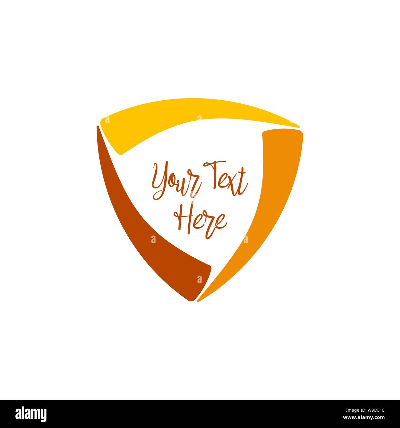 Abstract Emblem Blank Design Vector Template Frame Border Stock Vector ...
