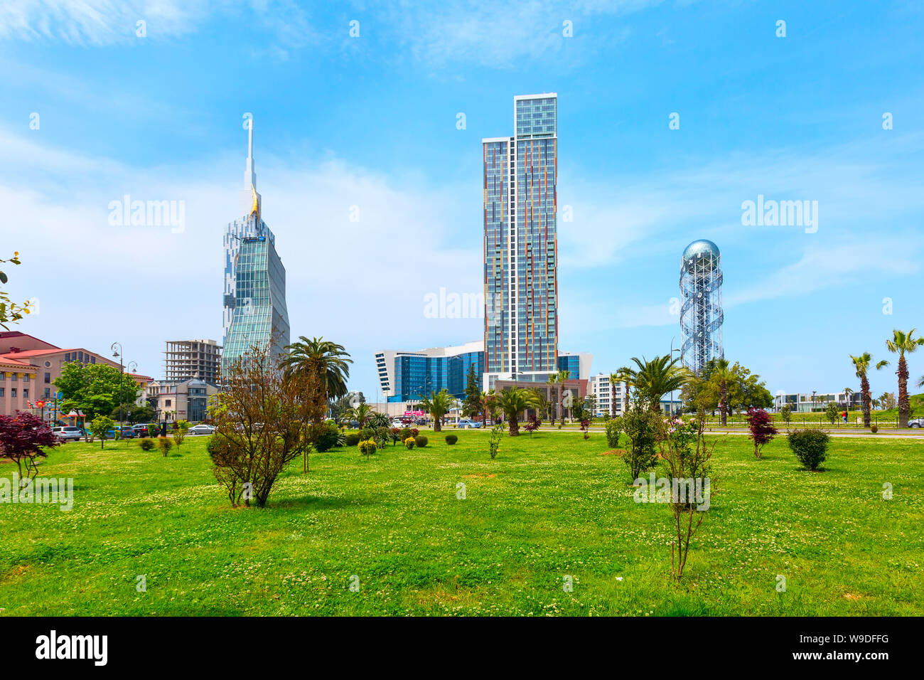 Batumi, Georgia - May 2, 2017: City view with nice modern high ...