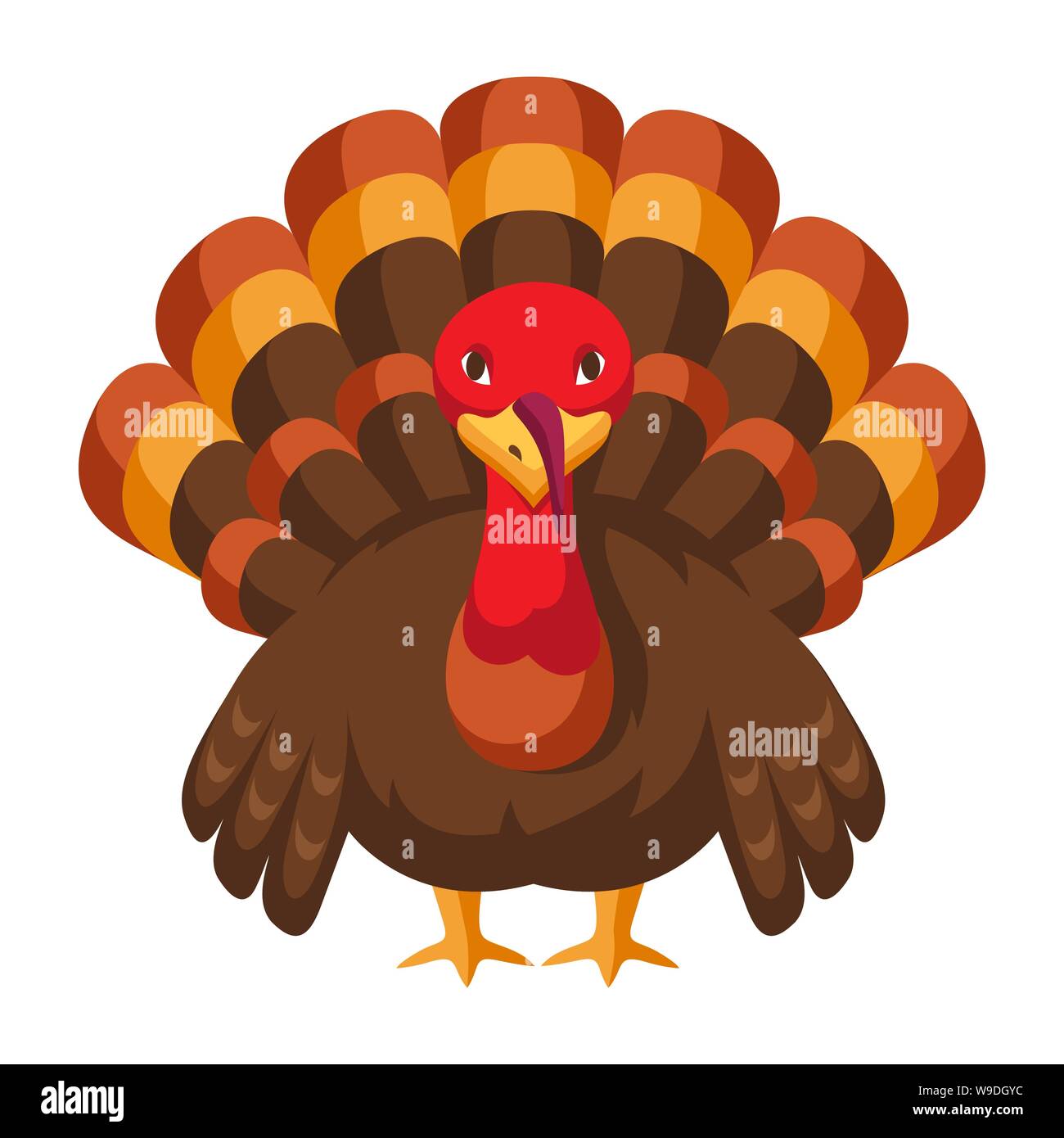 Funny thanksgiving greeting turkey cartoon hi-res stock photography and ...