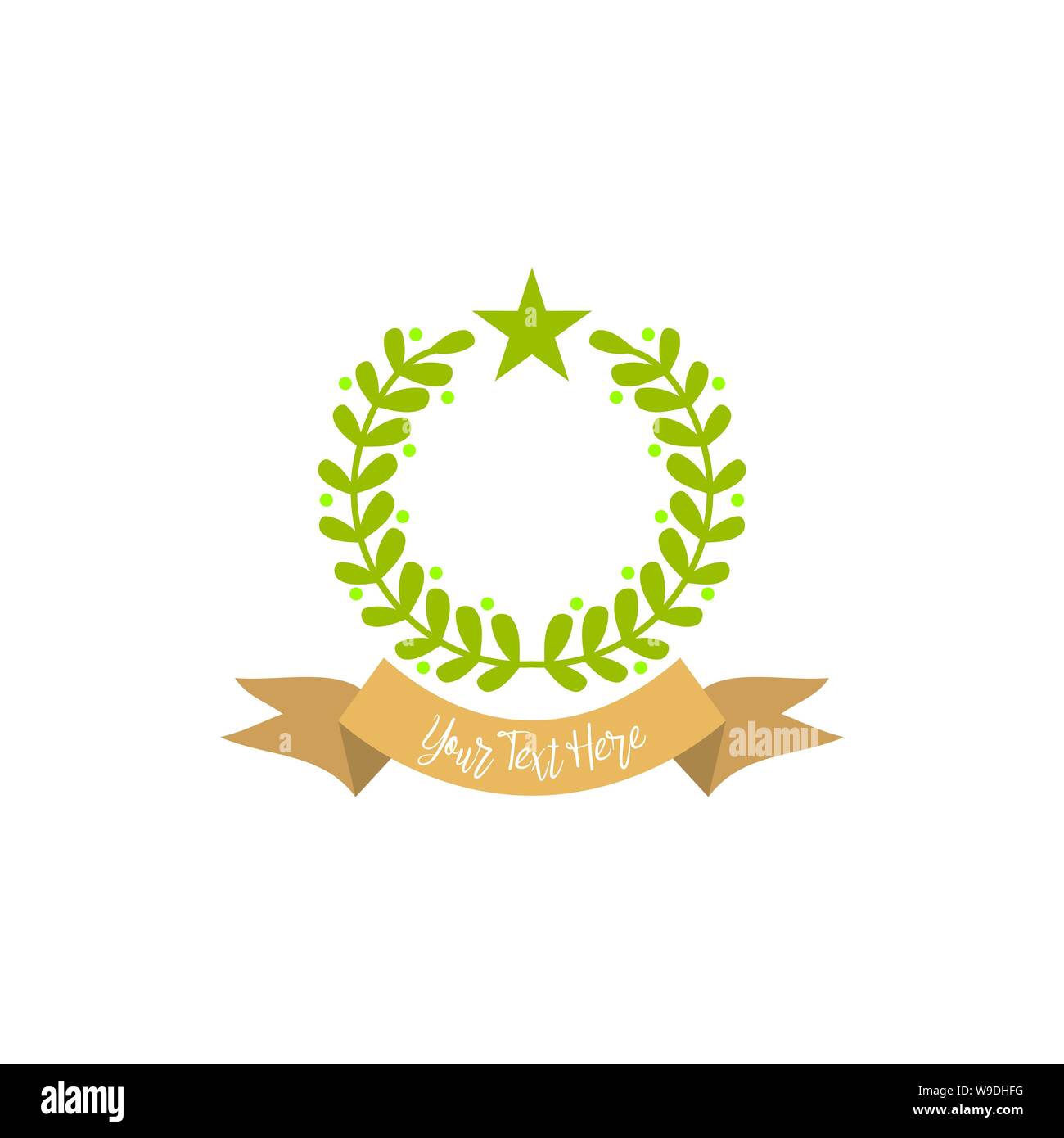 Abstract Emblem Blank Design Vector Template Frame Border Stock Vector ...