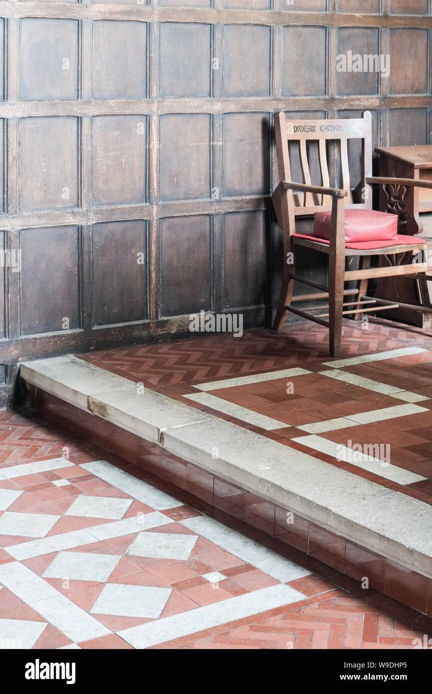 The church of Saint Mary and Saint Peter in Kelsale, Suffolk, with work ...