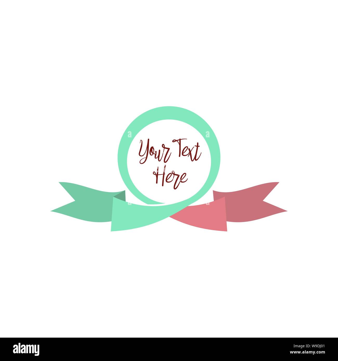 Abstract Emblem Blank Design Vector Template Frame Border Stock Vector ...