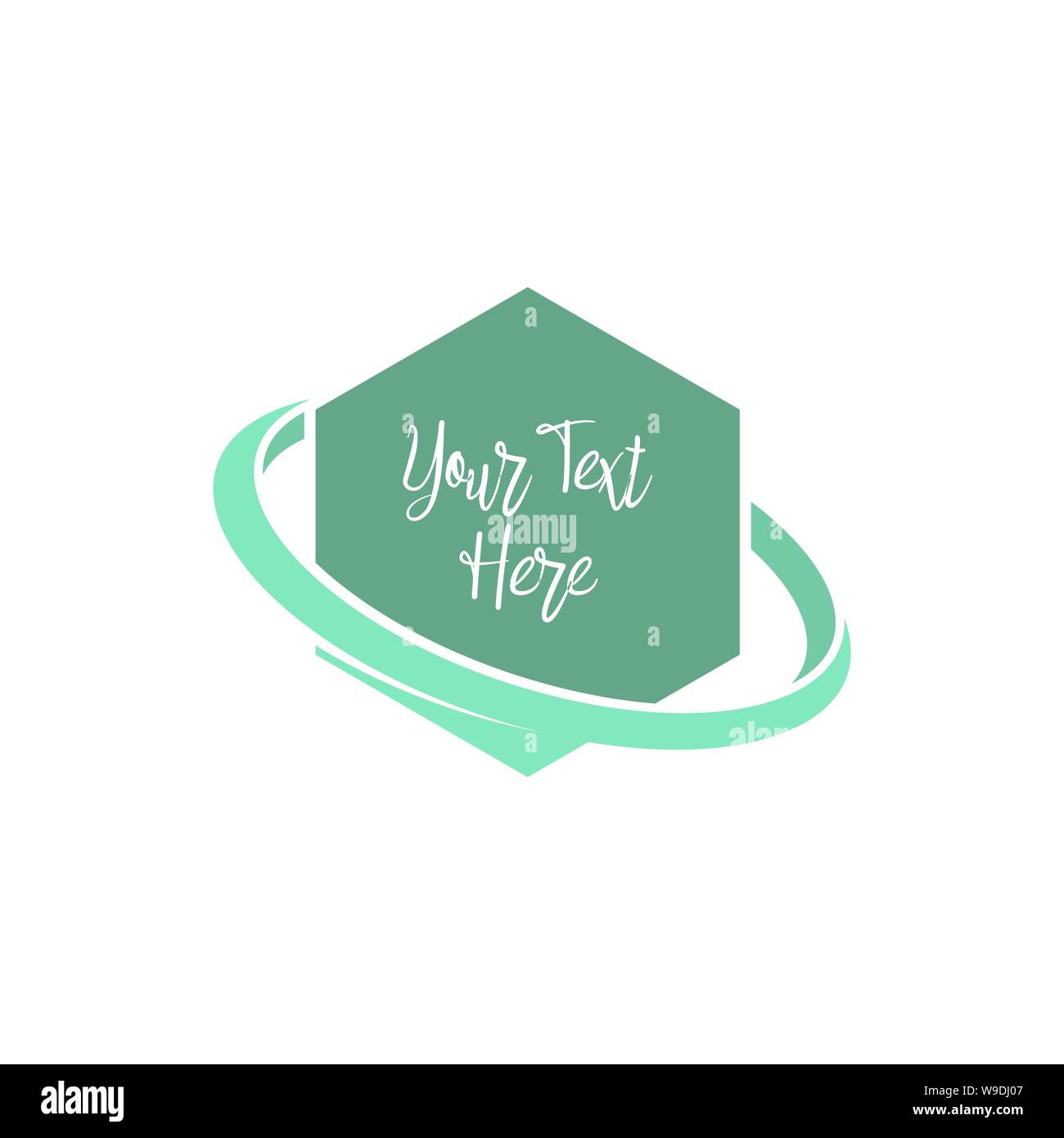 Abstract Emblem Blank Design Vector Template Frame Border Stock Vector ...