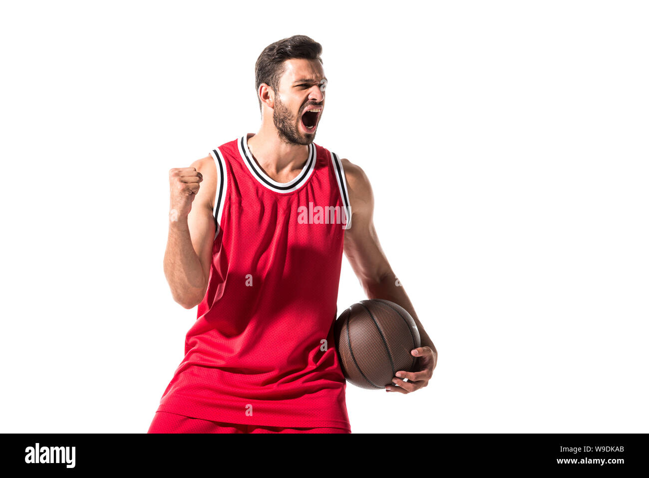 Basketball player cheering hi-res stock photography and images - Alamy