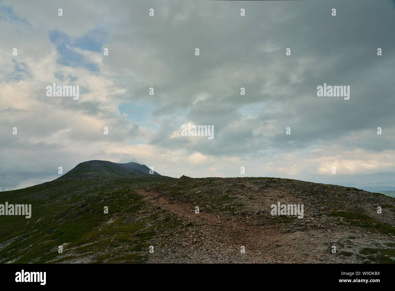 Path to the top of Schiehallion munro in Perthshire Scotland Stock ...