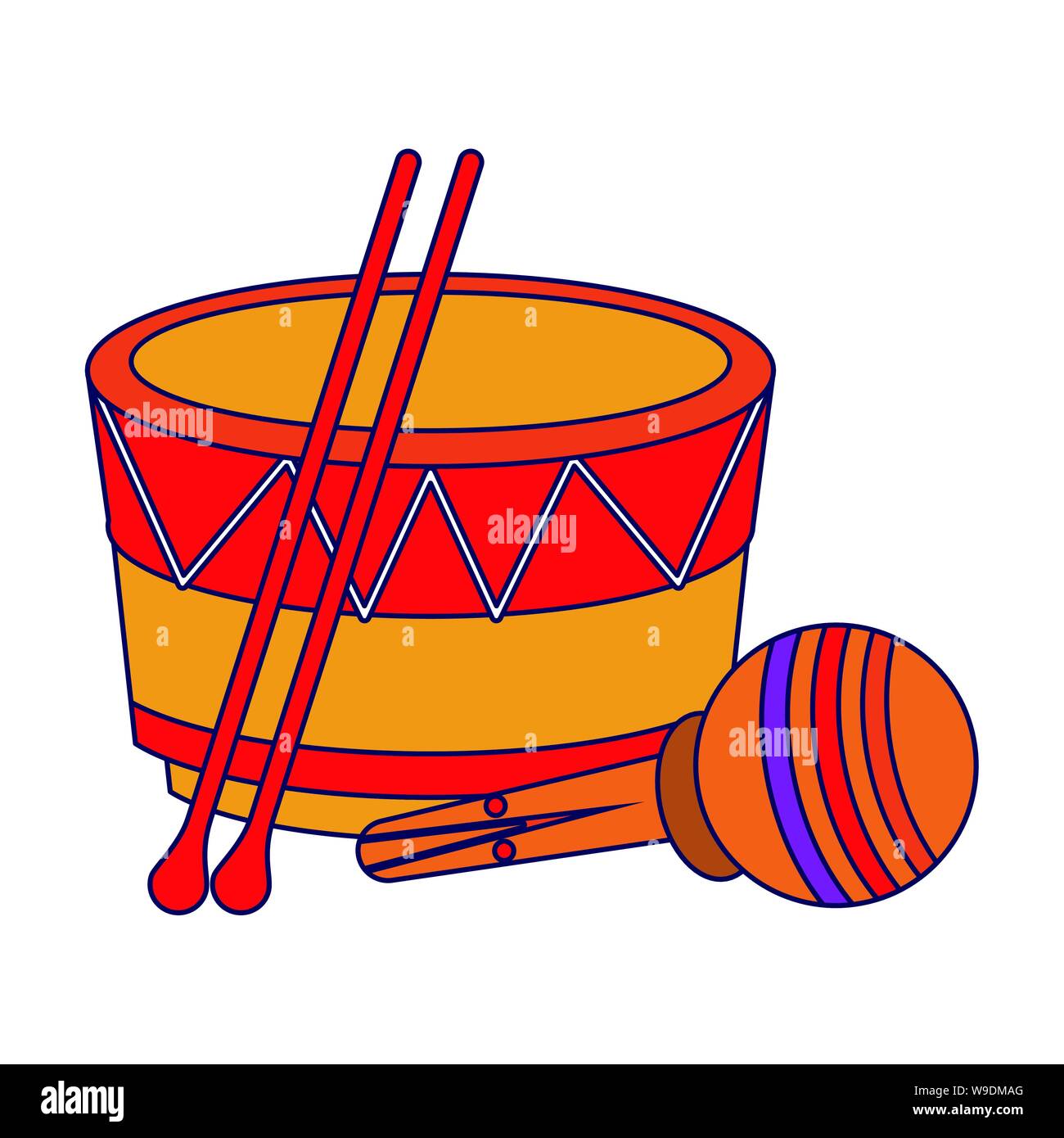 music instruments musical objects cartoon Stock Vector Image & Art - Alamy
