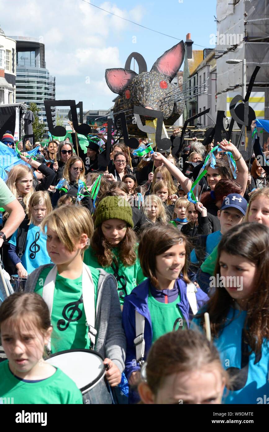 Marking the start of the Brighton Festival 2019, the Children's Parade ...
