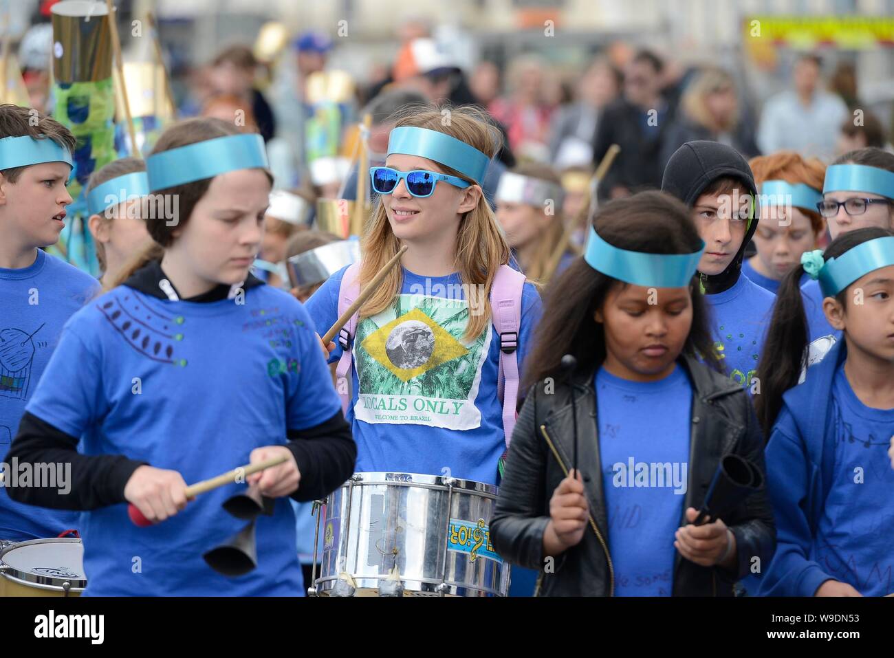 Marking the start of the Brighton Festival 2019, the Children's Parade ...