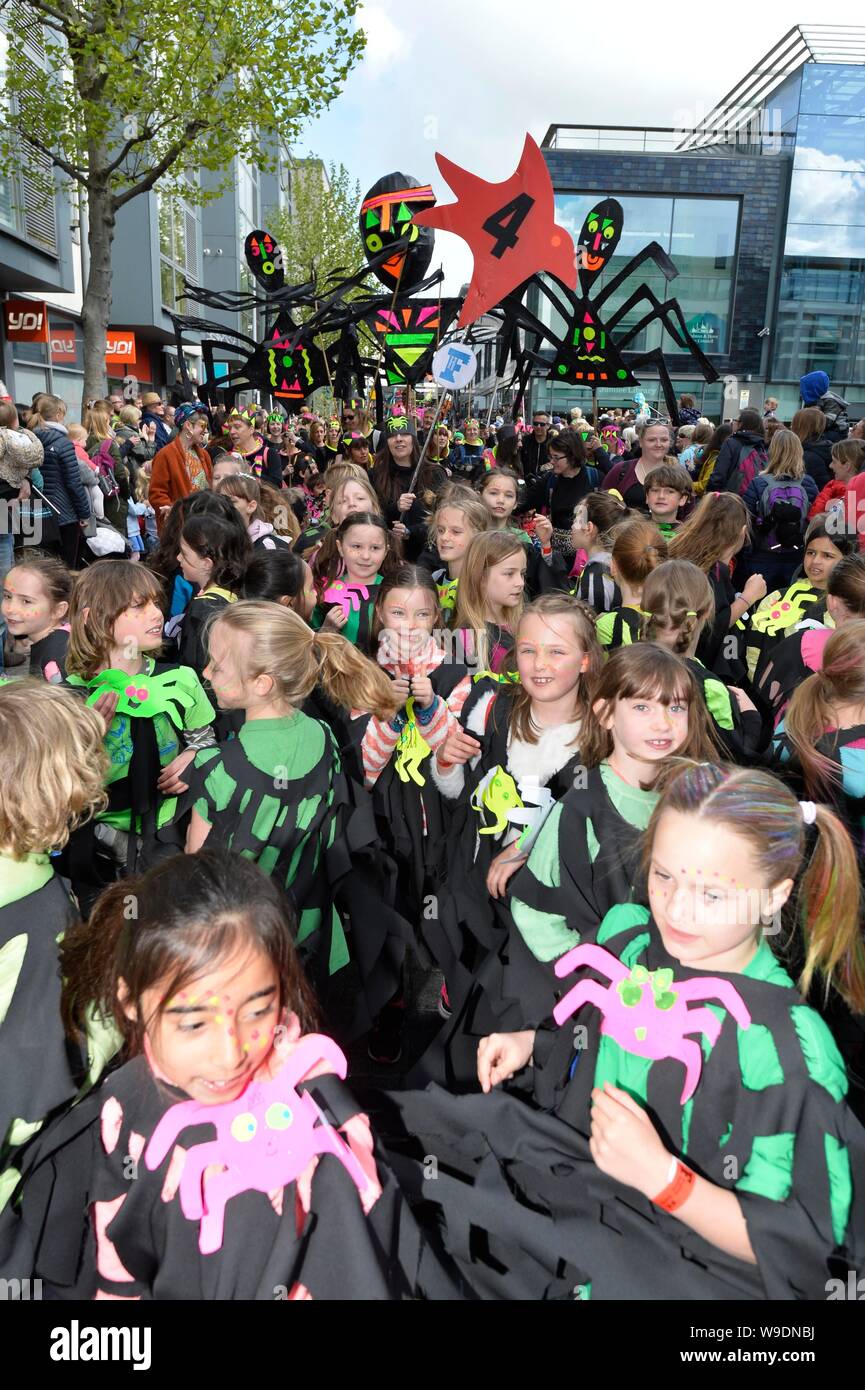 Marking the start of the Brighton Festival 2019, the Children's Parade ...