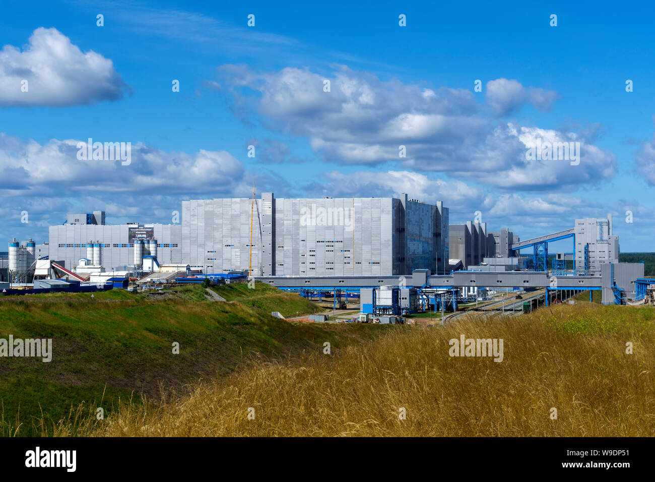 complex of mine buildings of a modern mining enterprise for the ...