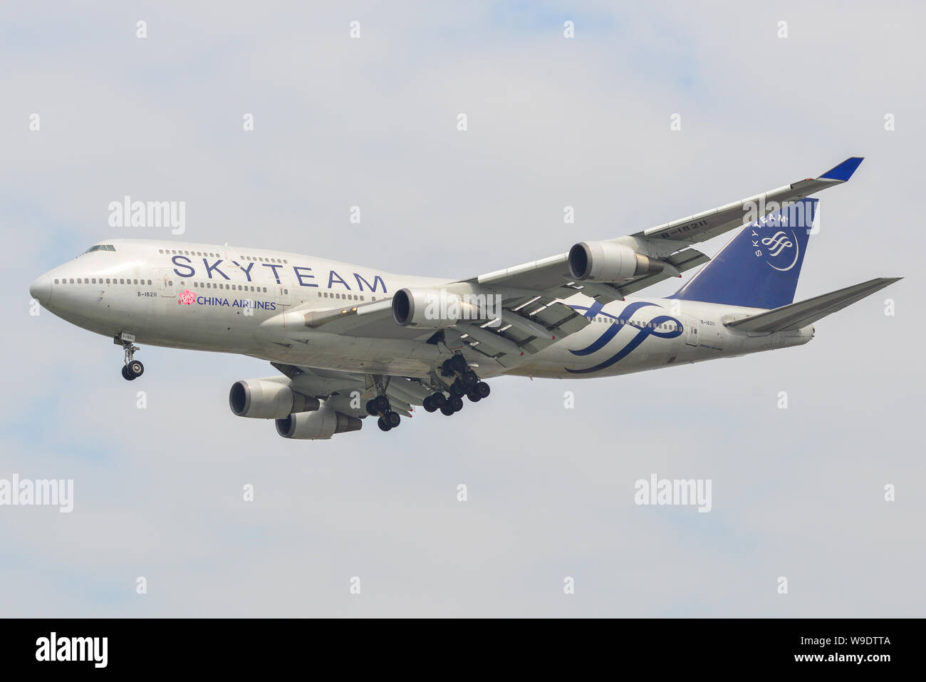 Saigon, Vietnam - Feb 2, 2019. B-18211 China Airlines Boeing 747-400 ...