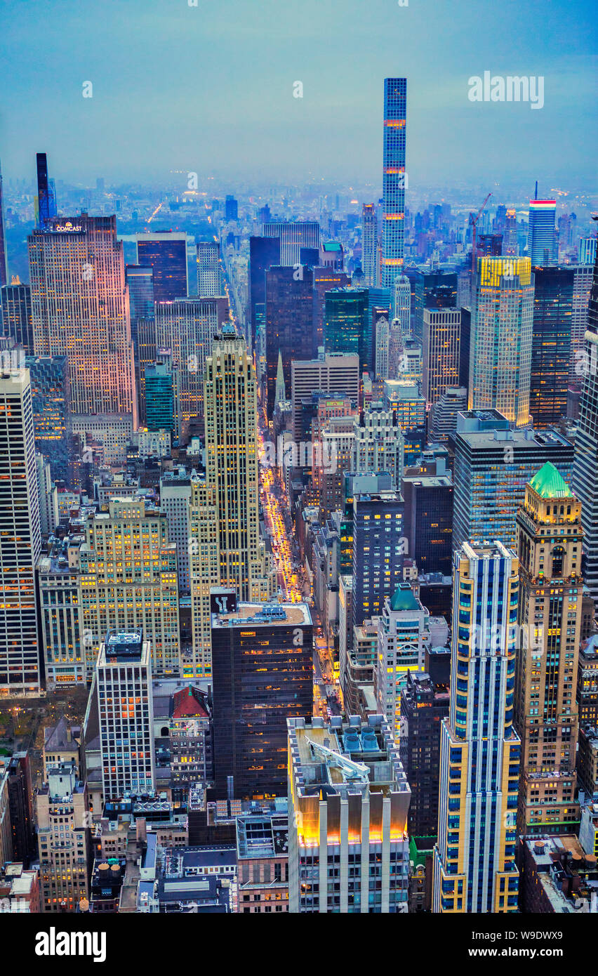 USA, New York City, Manhattan, Midtown Mahattan Skyline Stock Photo - Alamy