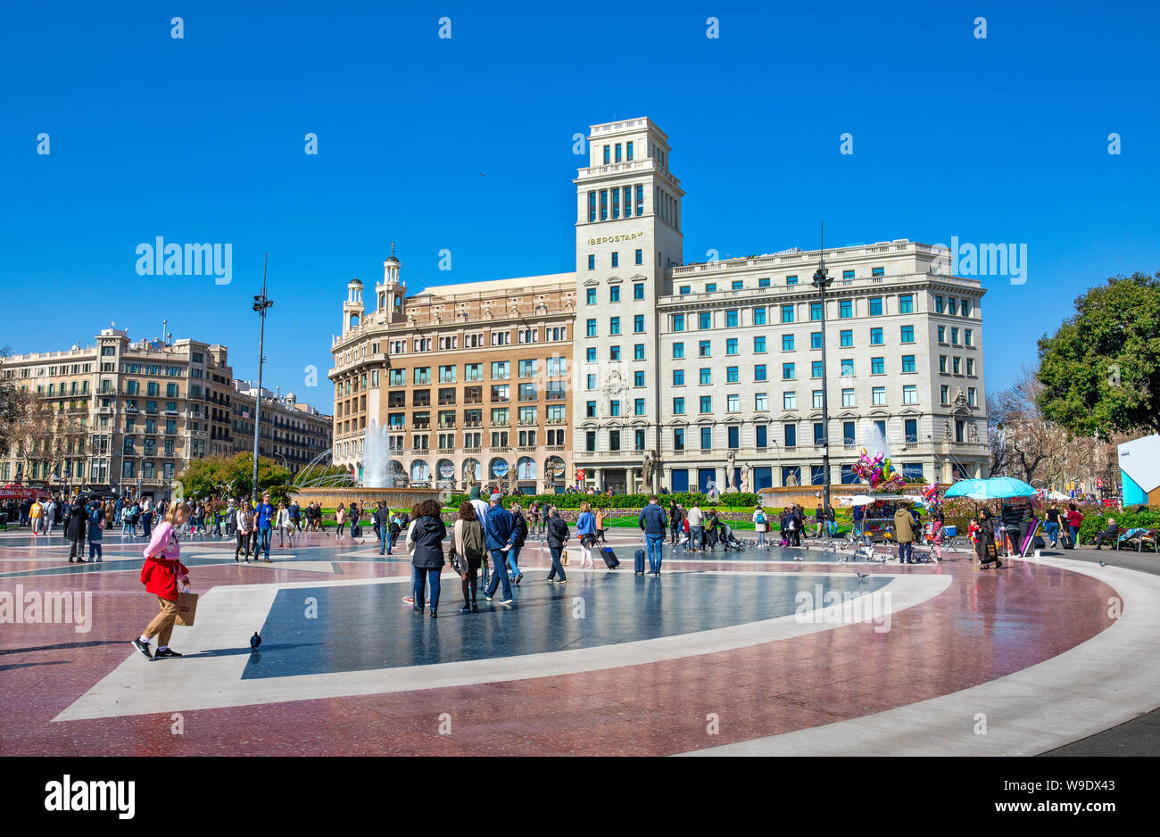 Barcelona City, Catalunya Square Stock Photo - Alamy