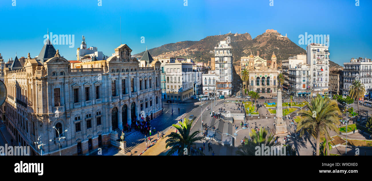Algeria, Oran city , First of November Square, Liberty Monument and ...
