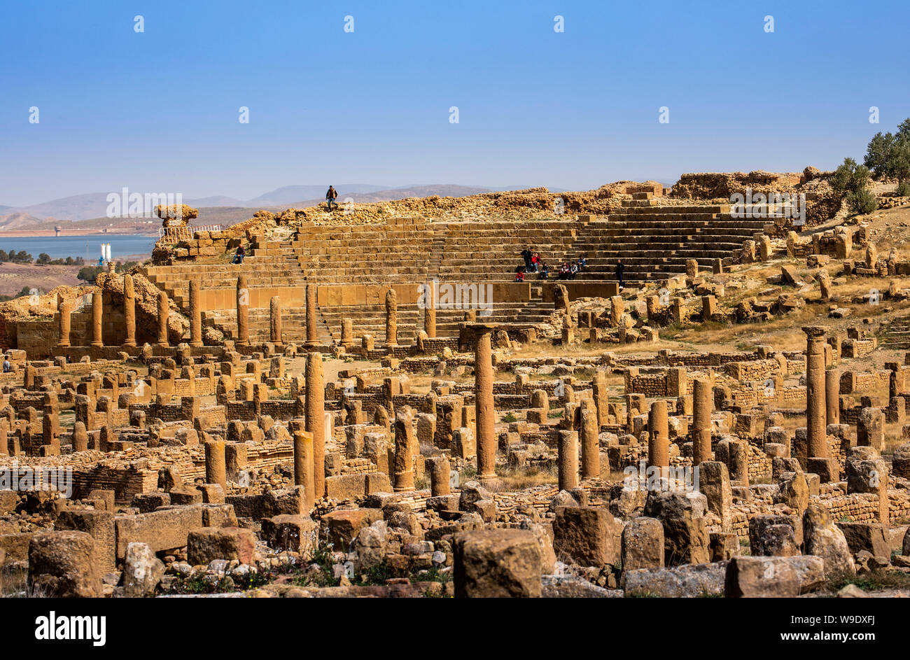 Algeria, Timgad City, Roman ruins of Timgad, UNESCO, (W.H.), the ...