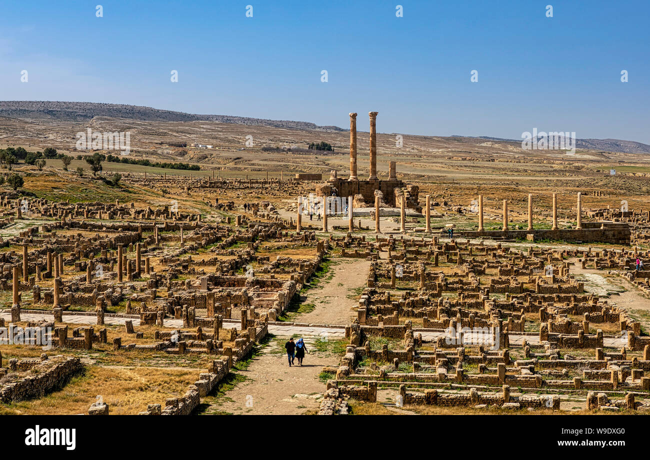 Algeria, Timgad City, Roman ruins of Timgad, UNESCO, (W.H.), The ...