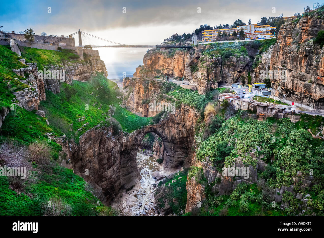Algeria, Constantine City, Constantine Bridge, Sidi M´Cid Stock Photo ...