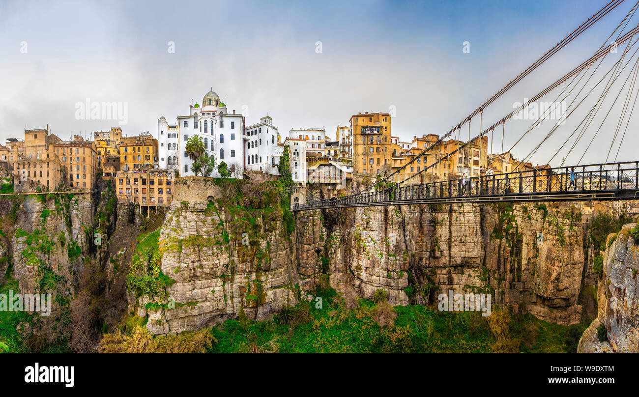 Algeria, Constantine City, Mellah Slimane Bridge Stock Photo - Alamy