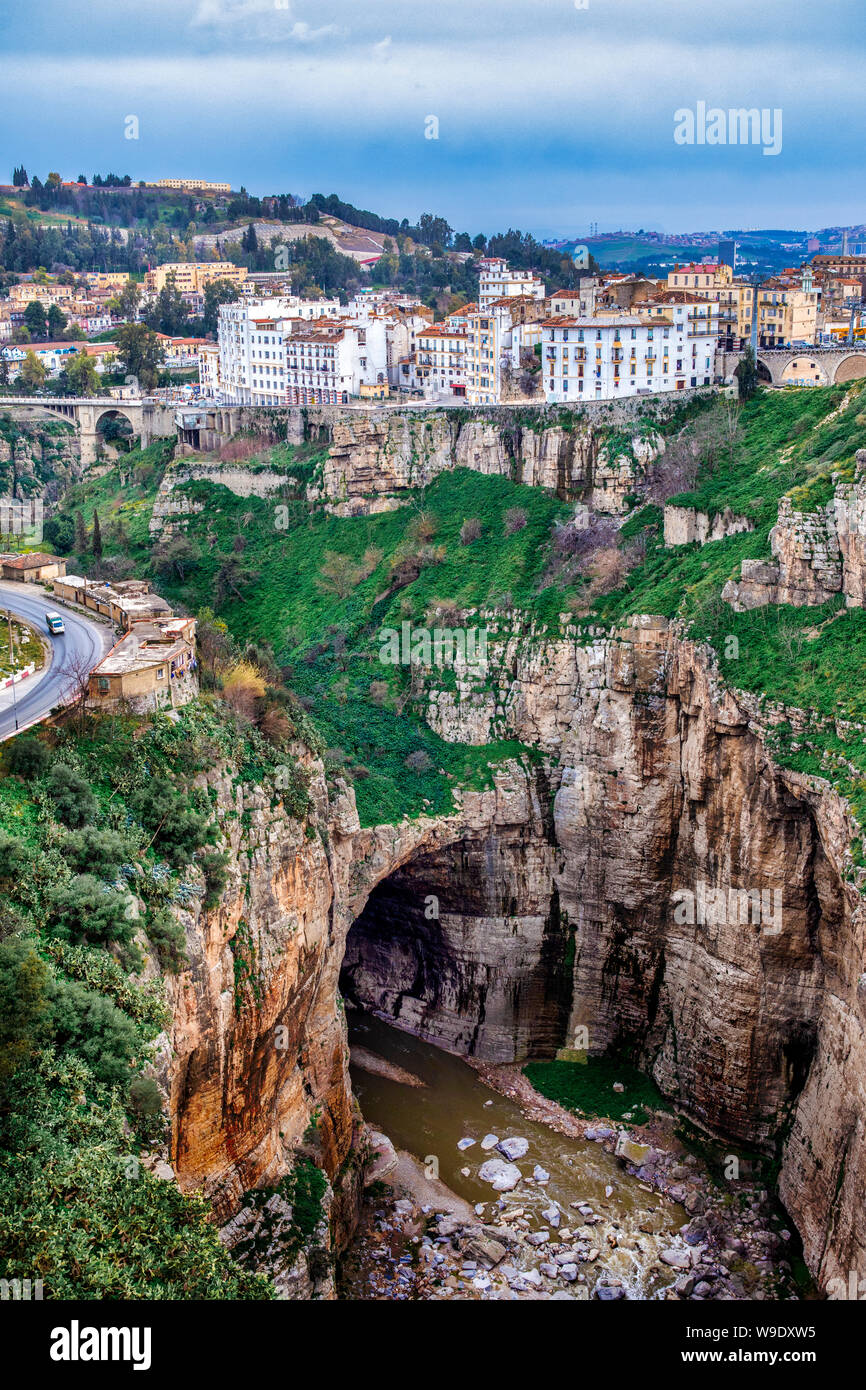 Algeria, Constantine City, Natural Bridge Stock Photo - Alamy