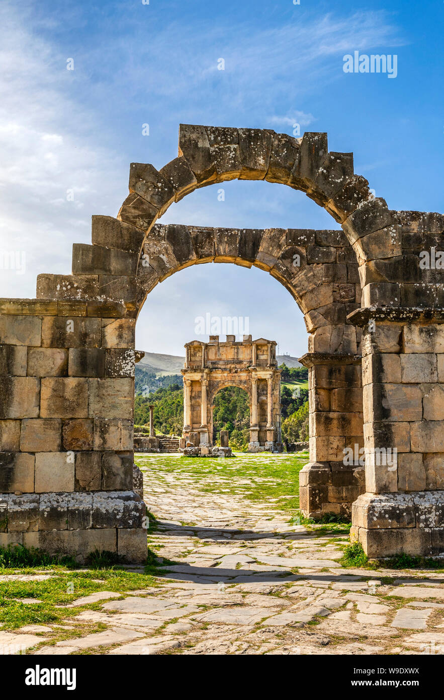 Algeria, Djemila City, Roman ruins of Djemila City, UNESCO, W.H ...