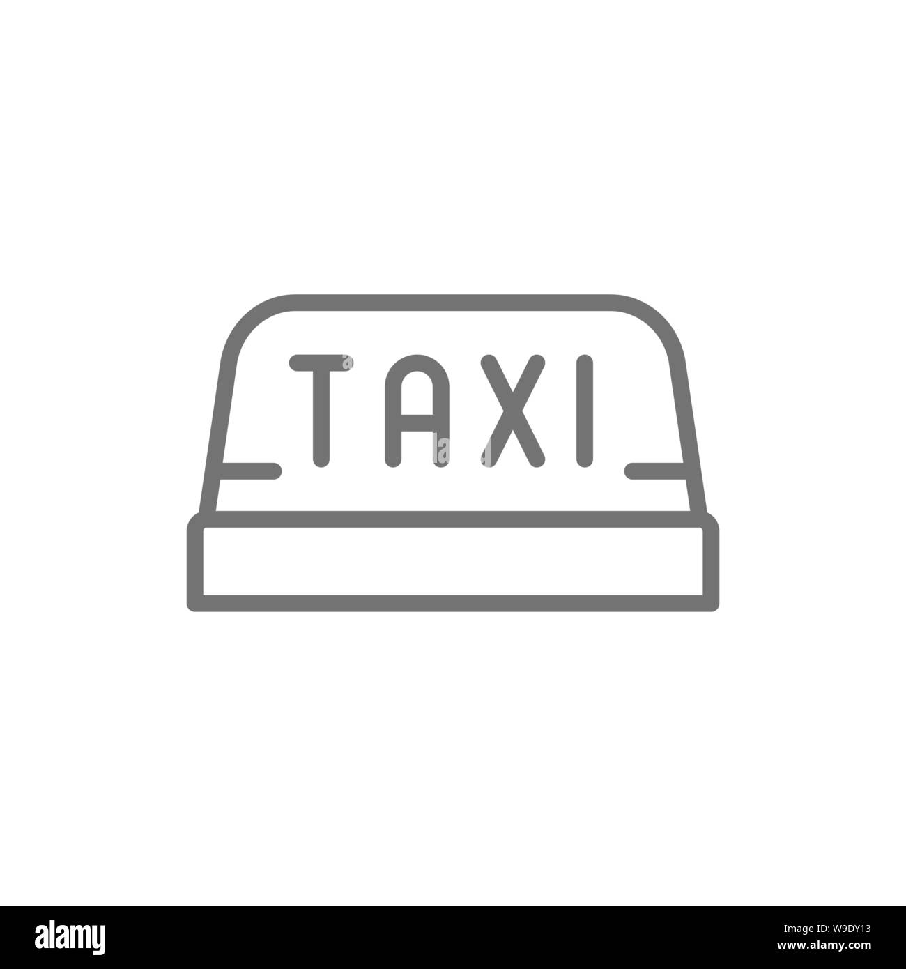 Taxi driver line icon Black and White Stock Photos & Images - Alamy