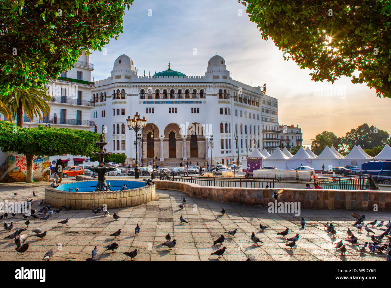 Algeria, Algiers, Grande Poste Square, garnde Poste Bldg Stock Photo ...