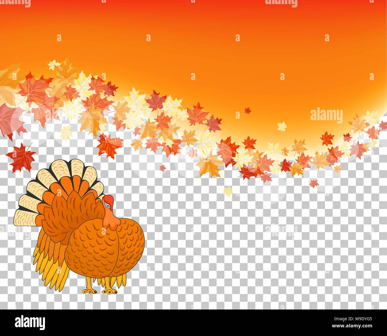 Thanksgiving Day. Transparency Grid Design. Vector Illustration Stock ...