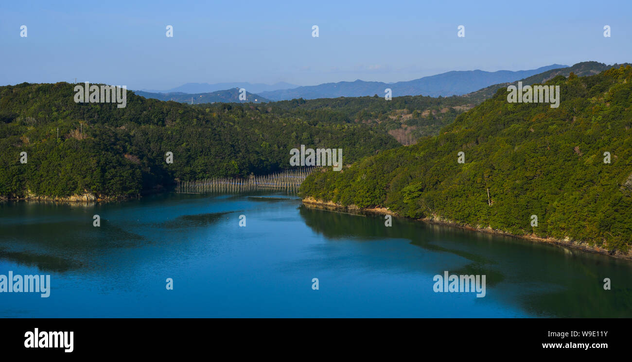 Landscape of Ise Bay at sunny day in Mie Prefecture, Japan Stock Photo ...