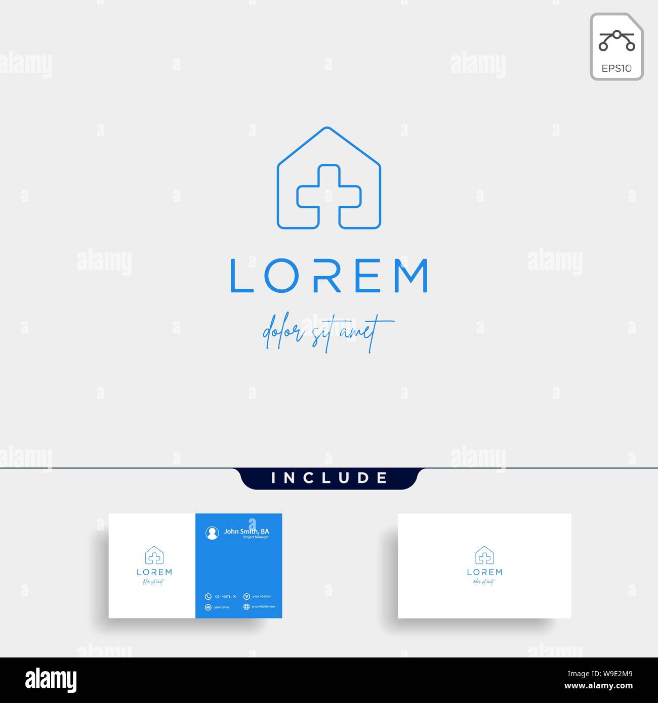 home cross logo design vector isolated icon Stock Vector Image & Art ...